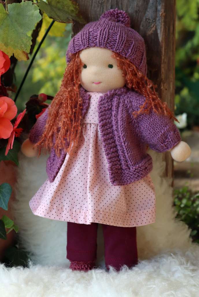 Stoffpuppe nach Art der Waldorfpuppe Madita für Kinder ab 3 Jahren